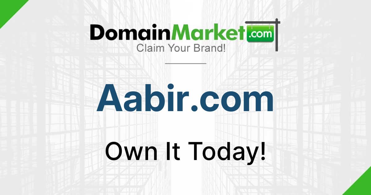 Aabir.com - Miscellaneous Domains for Sale - Buy Premium Diverse Domain ...