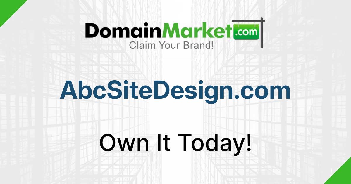 AbcSiteDesign.com - Service Domains for Sale - Buy Premium Business ...