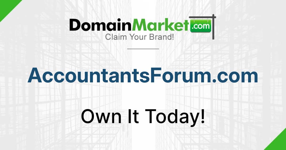 AccountantsForum.com - Finance Domains for Sale - Buy Premium Banking ...