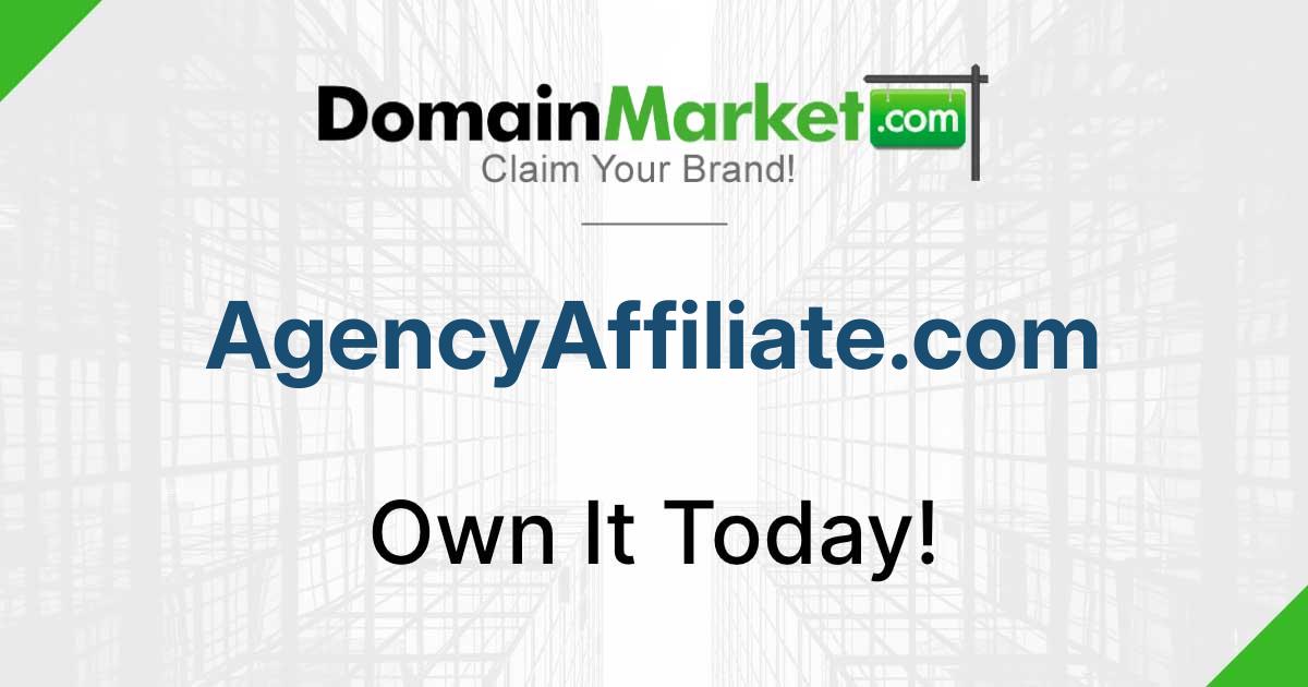 AgencyAffiliate.com - Marketing Domains for Sale - Buy Premium ...