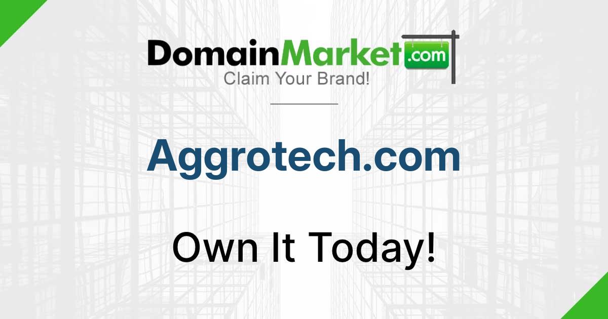 Aggrotech.com - Technology Domains for Sale - Buy Premium Tech ...