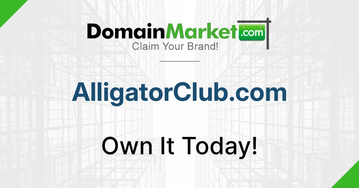 AlligatorClub.com - Entertainment Domains for Sale - Buy Premium Media ...