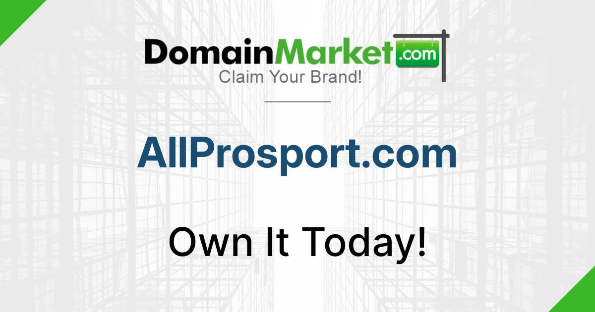 AllProsport.com - Sports Domains for Sale - Buy Premium Athletics ...
