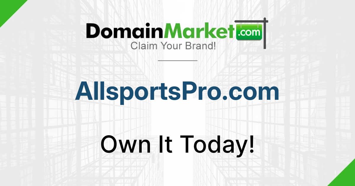 AllsportsPro.com - Sports Domains for Sale - Buy Premium Athletics ...