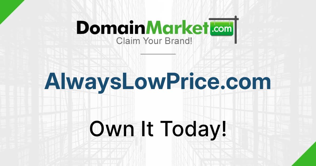 AlwaysLowPrice.com - Shopping Domains for Sale - Buy Premium Retail & E ...