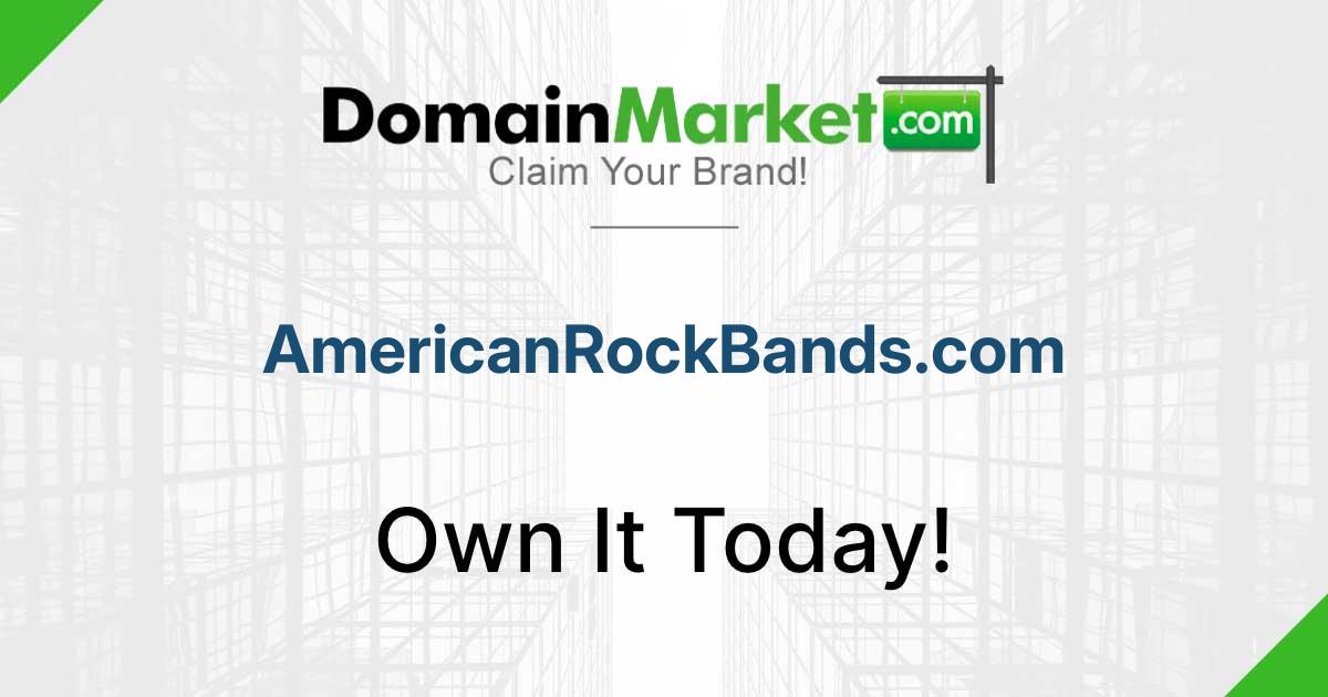 AmericanRockBands.com - Music Domains for Sale - Buy Premium ...