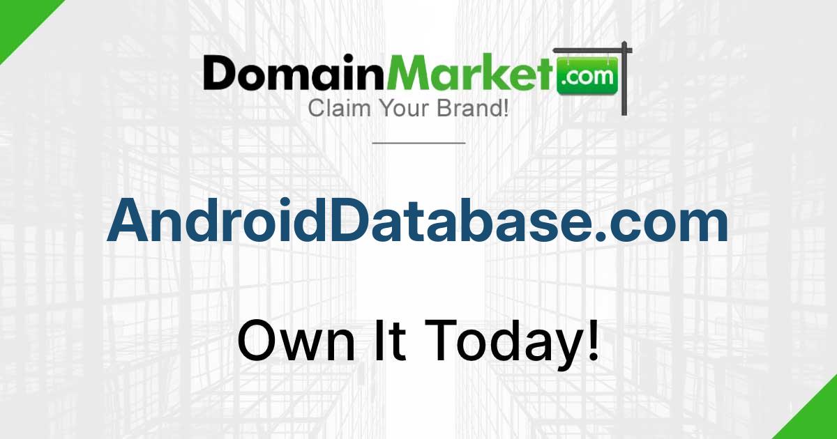 AndroidDatabase.com - Technology Domains for Sale - Buy Premium Tech ...