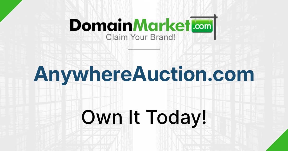 AnywhereAuction.com - Shopping Domains for Sale - Buy Premium Retail ...