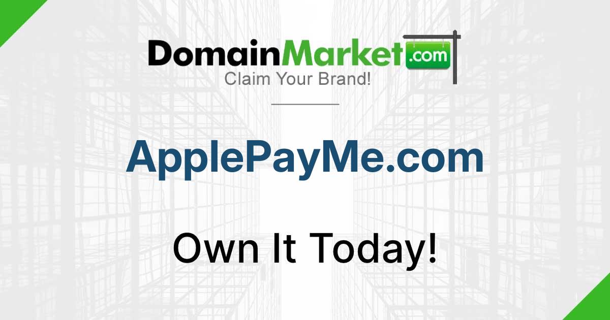 ApplePayMe.com - Finance Domains for Sale - Buy Premium Banking ...