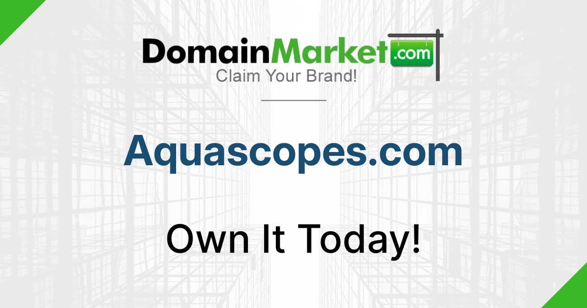 Aquascopes.com - Premium Domain for Sale. Call 888-694-6735.