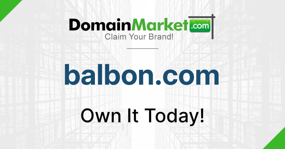 balbon.com - Miscellaneous Domains for Sale - Buy Premium Diverse ...