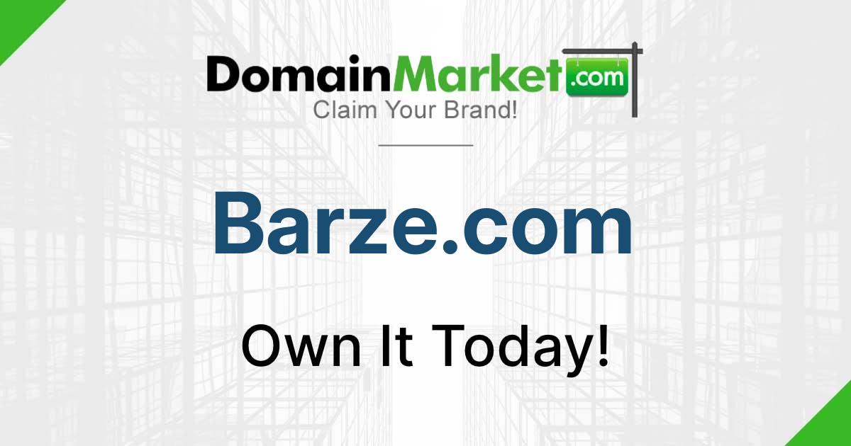 Barze.com - Entertainment Domains for Sale - Buy Premium Media & Events ...