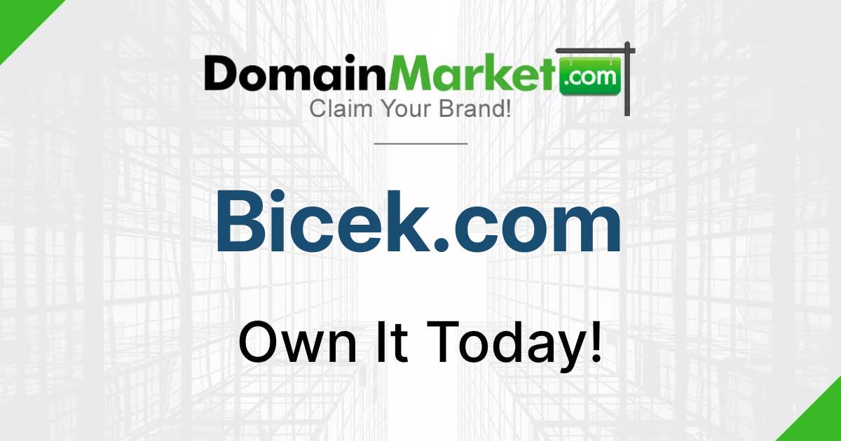 Bicek.com - Personal Domains for Sale - Buy Premium Individual ...
