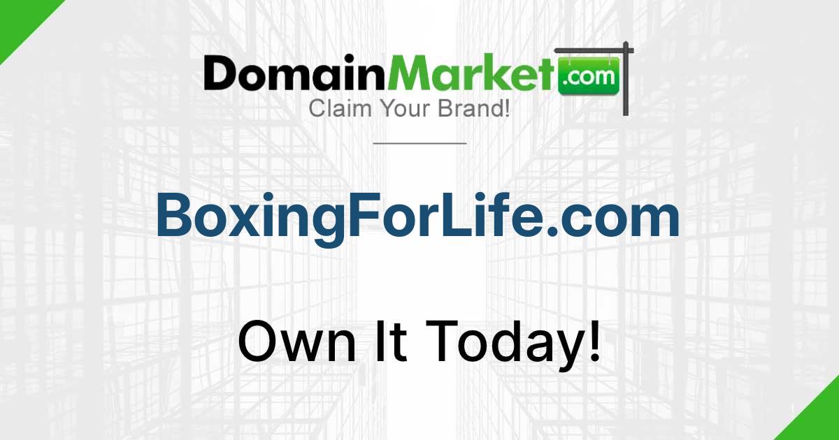 BoxingForLife.com - Sports Domains for Sale - Buy Premium Athletics ...