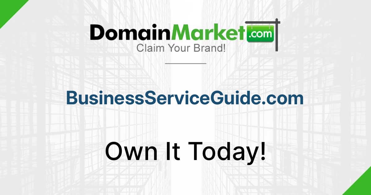 BusinessServiceGuide.com - Business Domains for Sale - Buy Premium ...