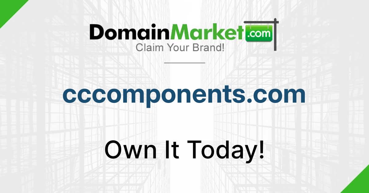 cccomponents.com - Technology Domains for Sale - Buy Premium Tech ...