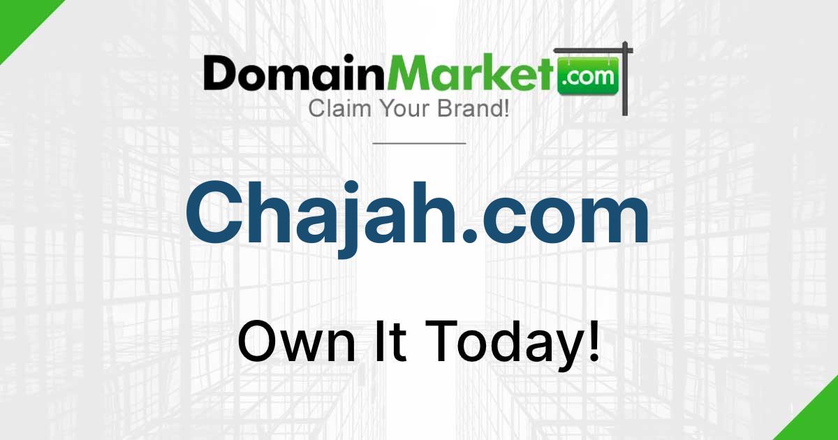 Chajah.com - Miscellaneous Domains for Sale - Buy Premium Diverse ...