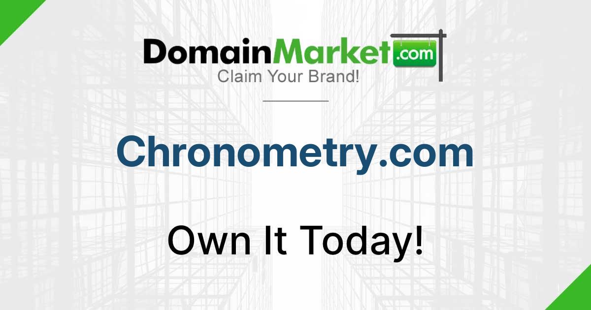 Chronometry.com - Technology Domain for Sale