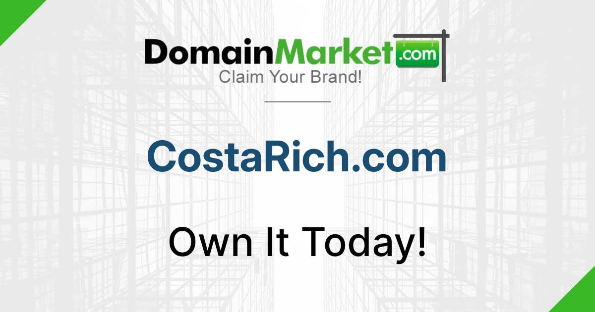 CostaRich.com - Travel Domains for Sale - Buy Premium Tourism & Adventure Domain Names ...