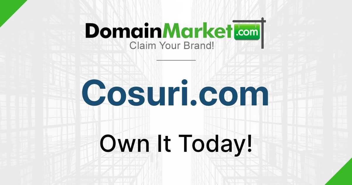 Cosuri.com - Shopping Domains for Sale - Buy Premium Retail & E ...
