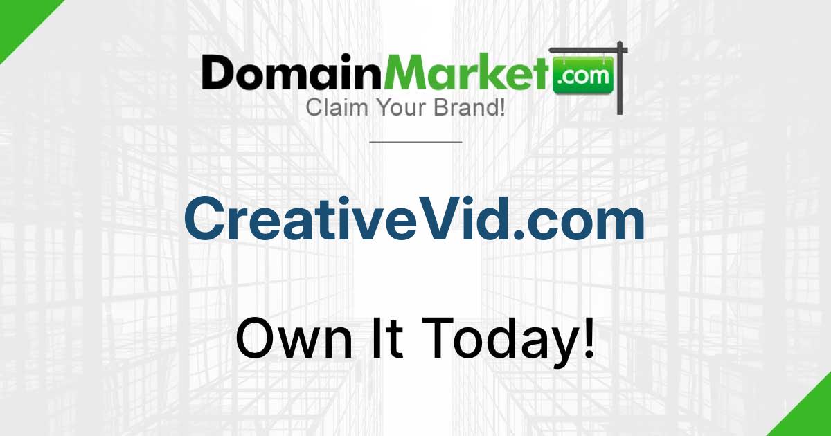 CreativeVid.com - Creative Domains for Sale - Buy Premium Art & Design ...
