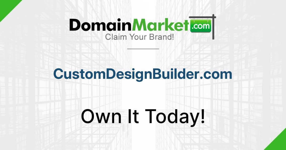 CustomDesignBuilder.com - Construction Domains for Sale - Buy Premium ...