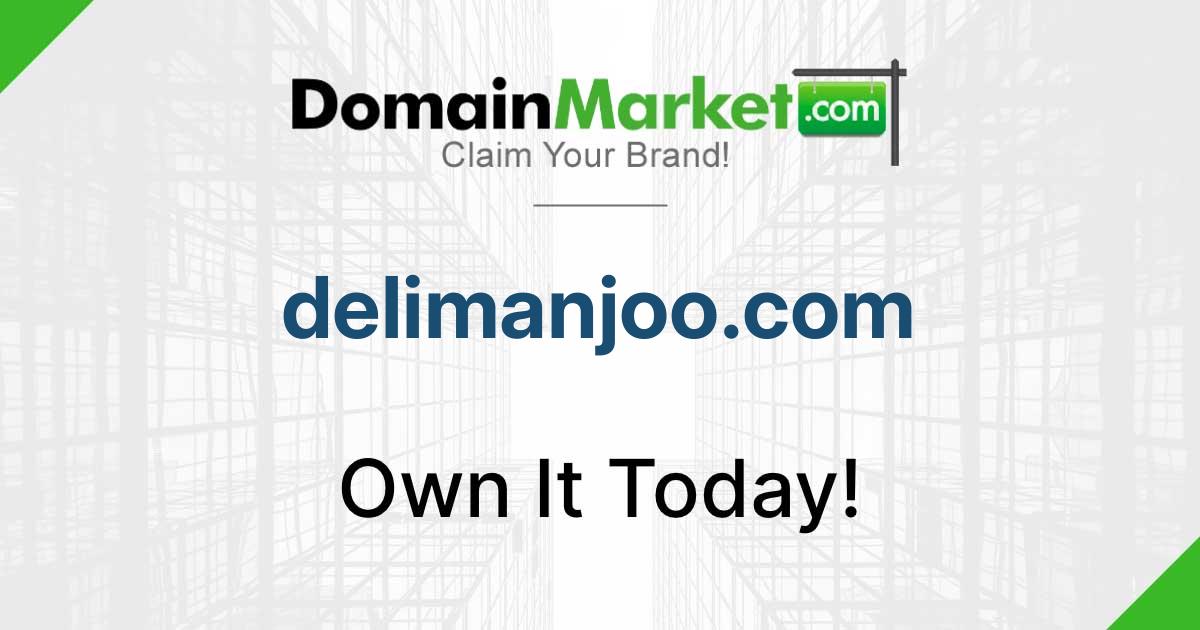 delimanjoo.com - Food & Beverage Domains for Sale - Buy Premium ...