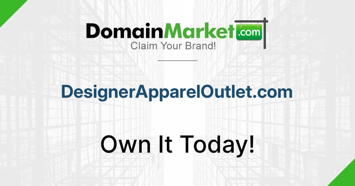 DesignerApparelOutlet.com - Fashion Domains for Sale - Buy Premium ...