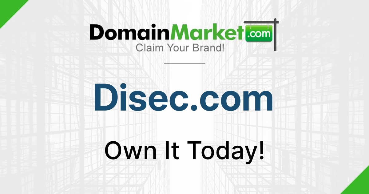 Disec.com - Technology Domain for Sale