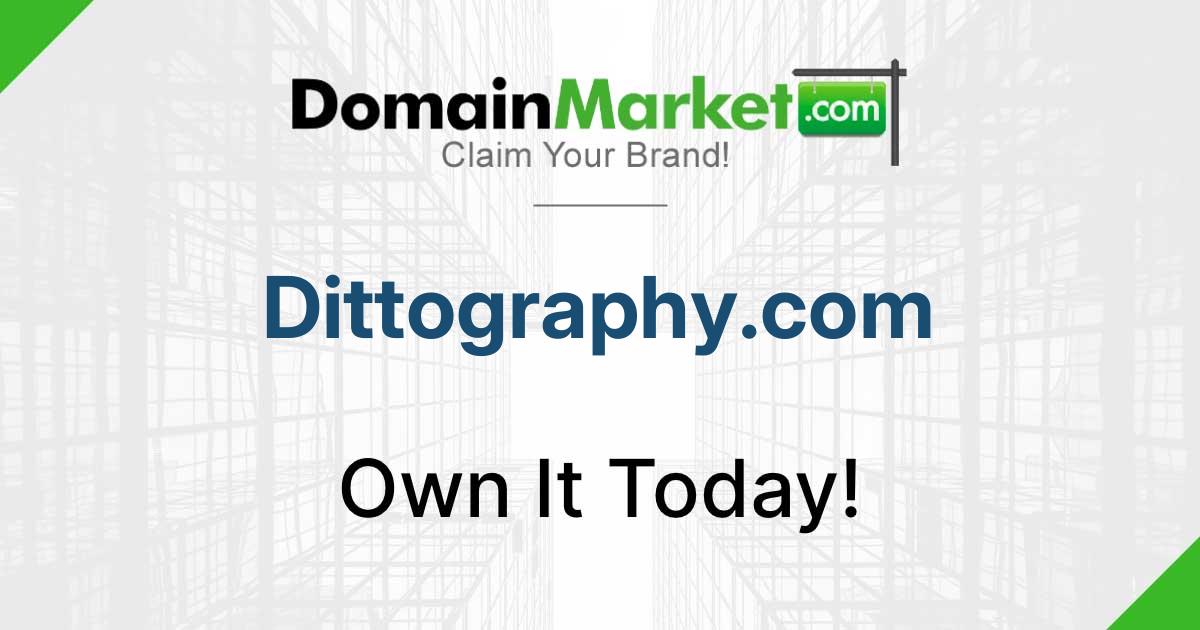 Dittography.com - Premium Domain for Sale. Call 888-694-6735.