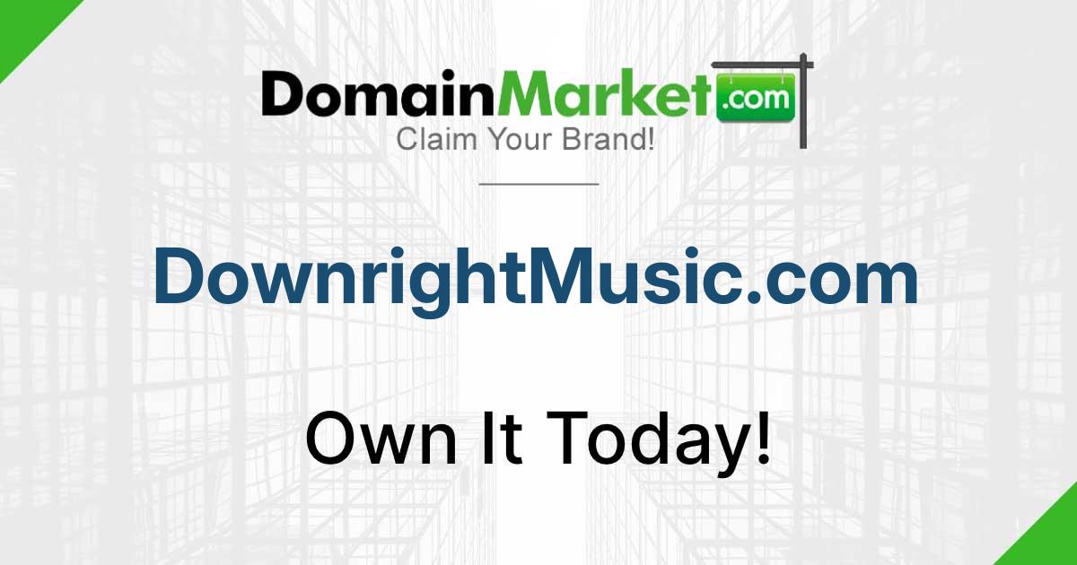 DownrightMusic.com - Music Domains for Sale - Buy Premium Entertainment ...
