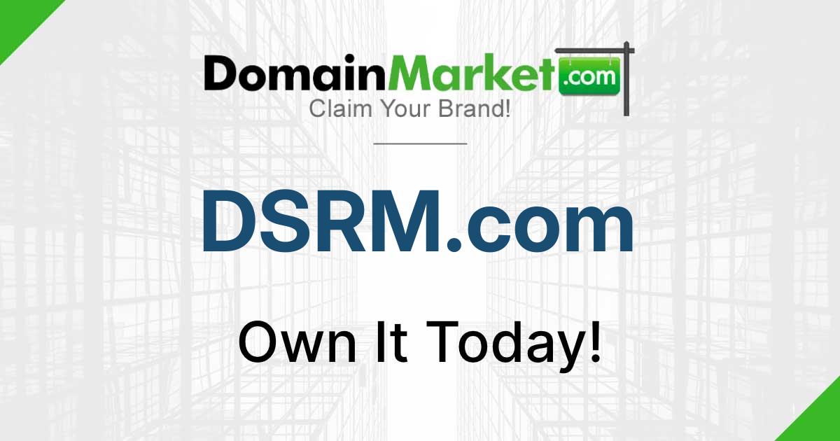 DSRM.com - Miscellaneous Domains for Sale - Buy Premium Diverse Domain ...