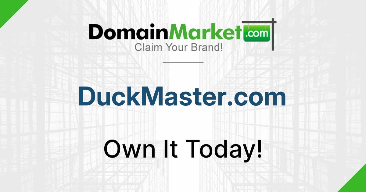 DuckMaster.com - Food & Beverage Domains for Sale - Buy Premium ...