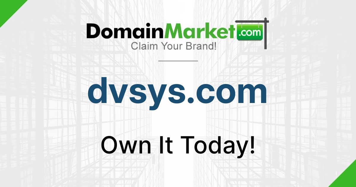 dvsys.com - Technology Domains for Sale - Buy Premium Tech & Innovation ...