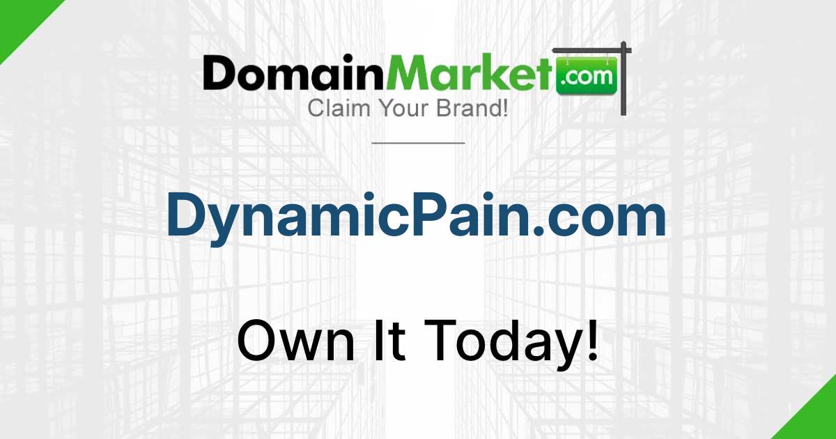 DynamicPain.com - Health Domains for Sale - Buy Premium Healthcare ...