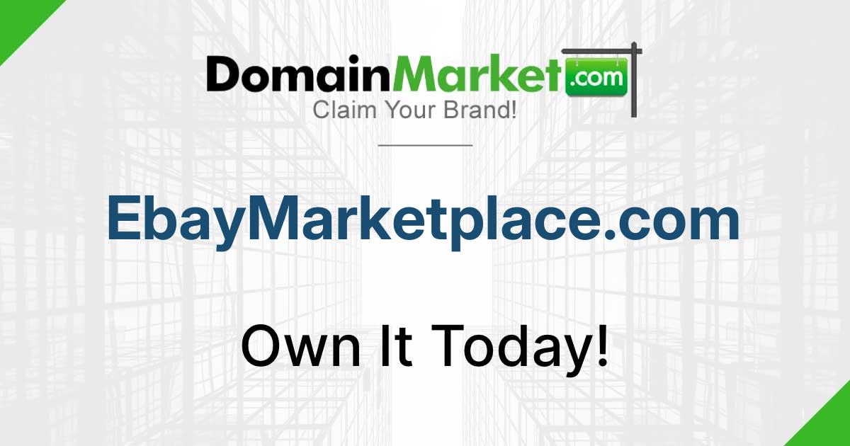 EbayMarketplace.com - Shopping Domains for Sale - Buy Premium Retail ...