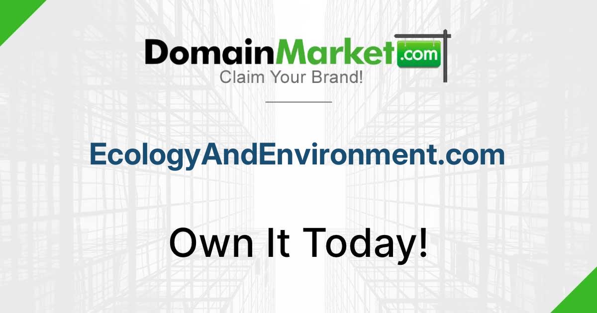 EcologyAndEnvironment.com - Environment Domains for Sale - Buy Premium ...
