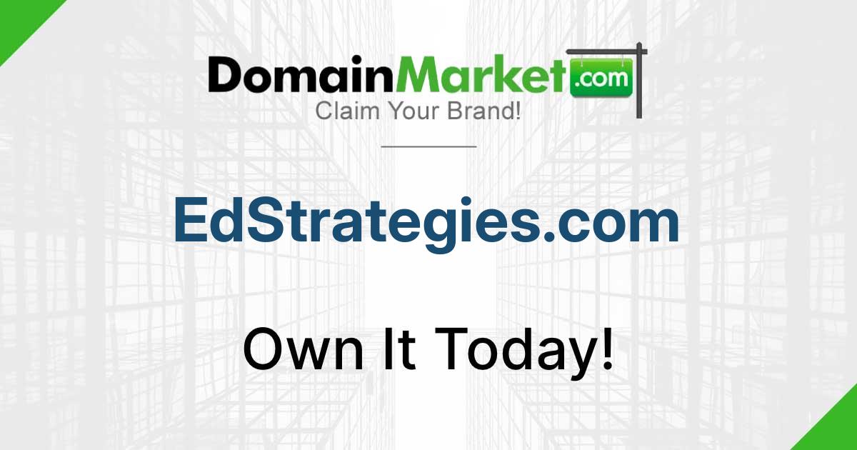 EdStrategies.com - Education Domains for Sale - Buy Premium Learning ...