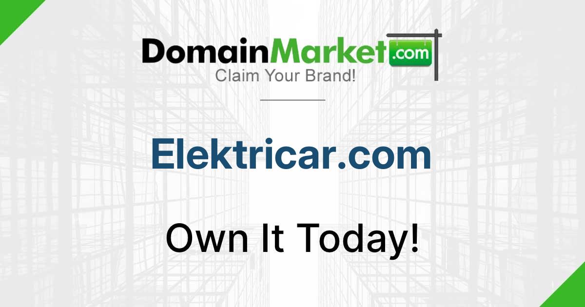Elektricar.com - Automotive Domain for Sale
