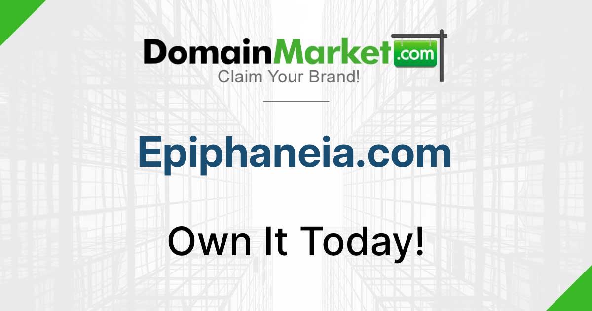 Epiphaneia.com - Spiritual Domains for Sale - Buy Premium Faith ...