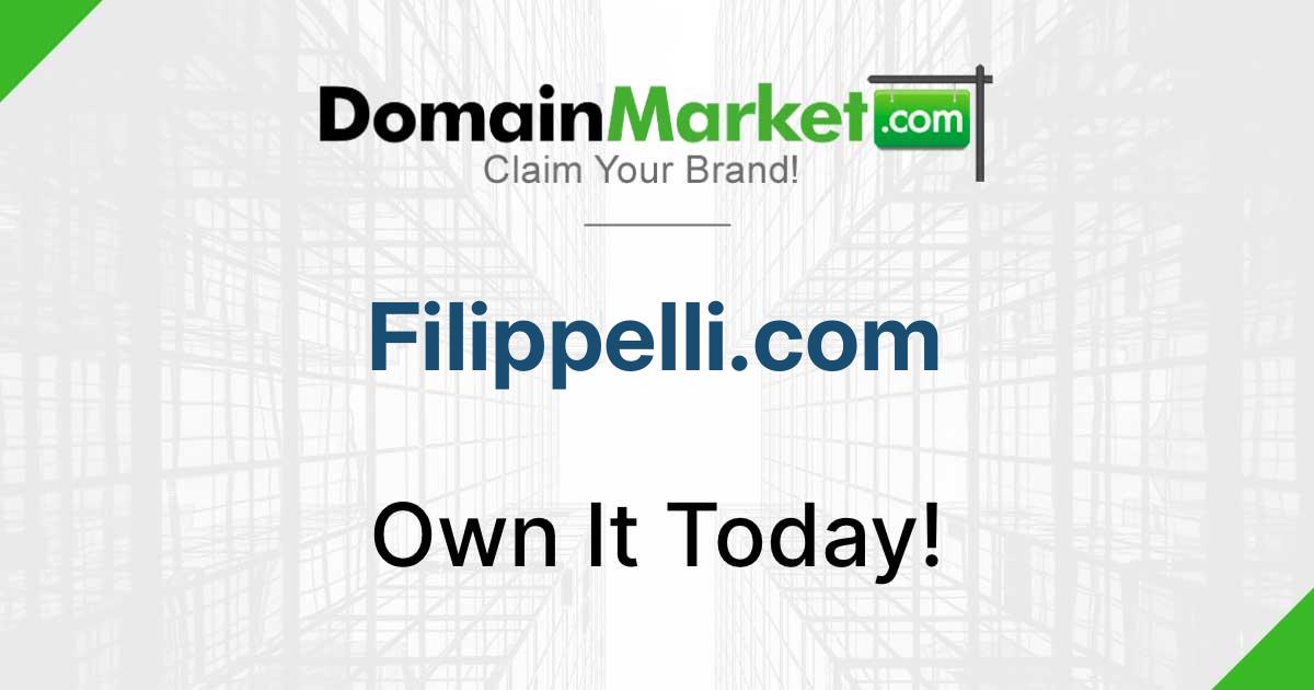 Filippelli.com - Personal Brand Domain for Sale