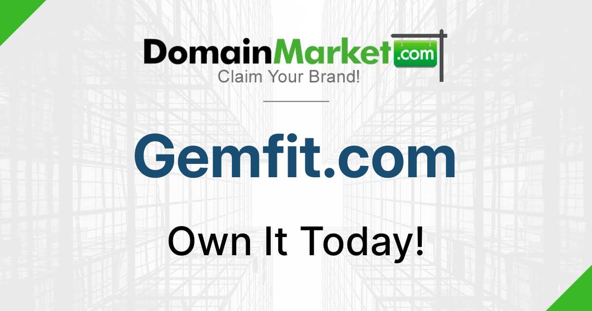Gemfit.com - Fitness Domains for Sale - Buy Premium Health & Exercise ...