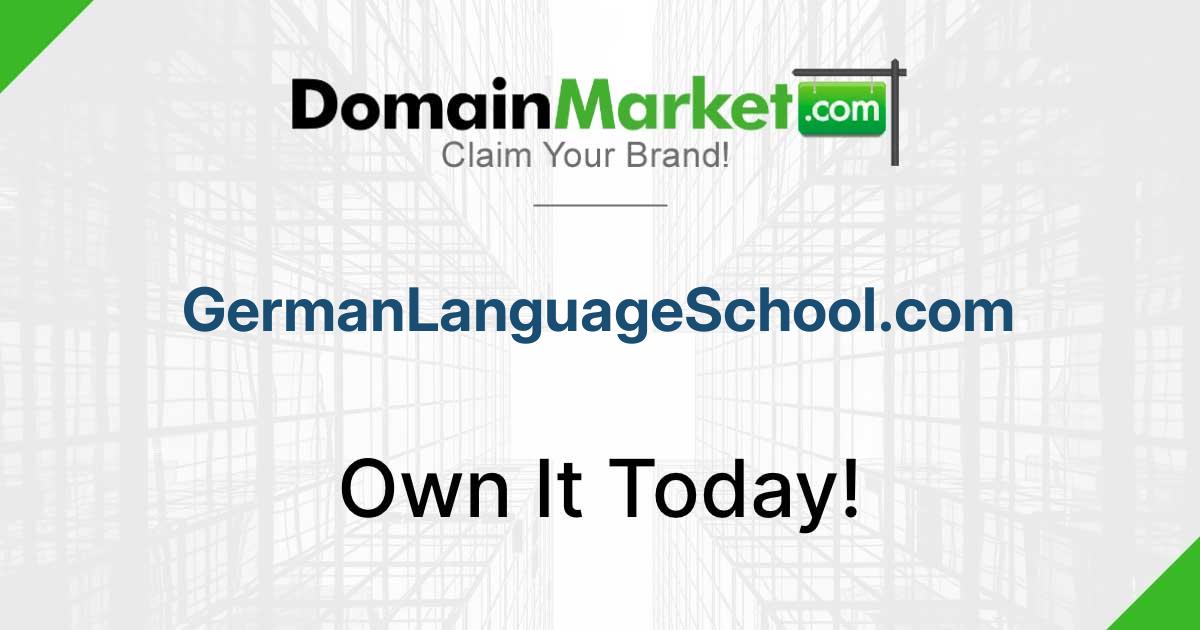 GermanLanguageSchool.com - Education Domains for Sale - Buy Premium ...