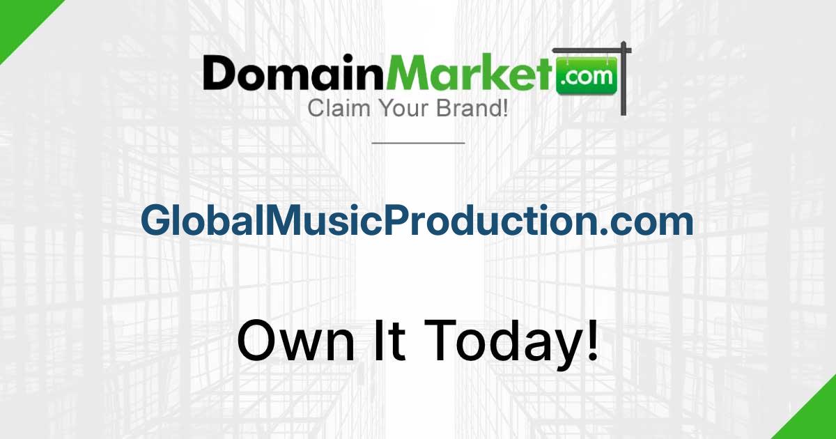 GlobalMusicProduction.com - Music Domains for Sale - Buy Premium ...