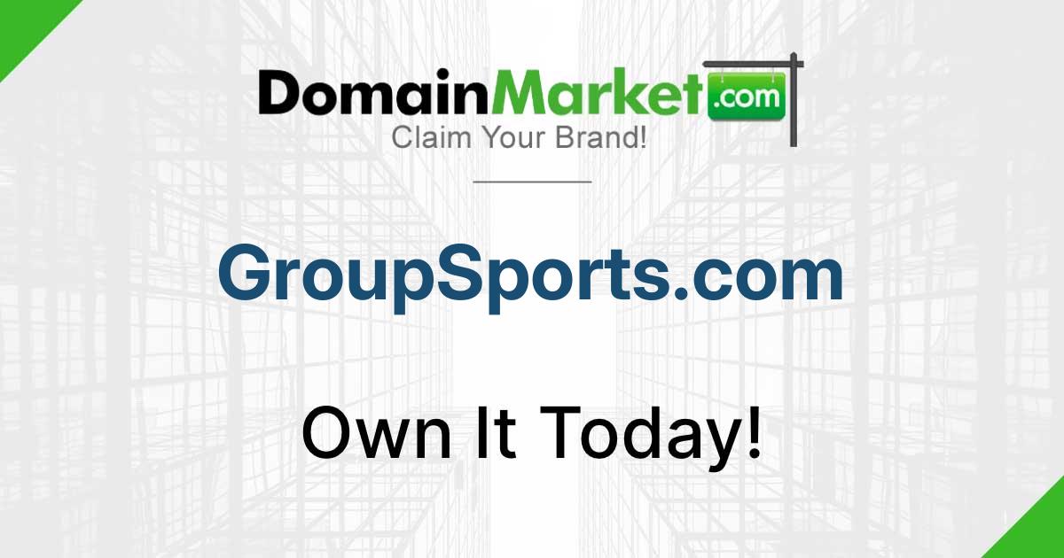 GroupSports.com - Sports Domain for Sale