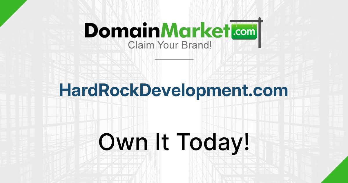 HardRockDevelopment.com - Real Estate Domains for Sale - Buy Premium ...