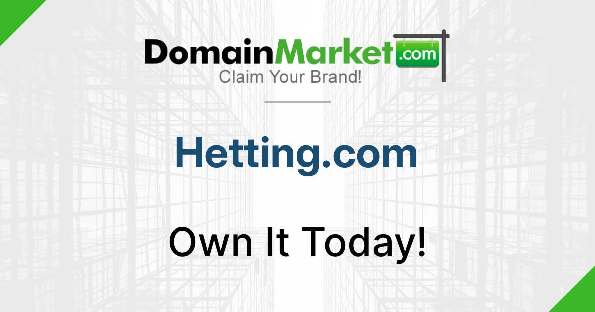 Hetting.com - Premium Domain for Sale. Call 888-694-6735.