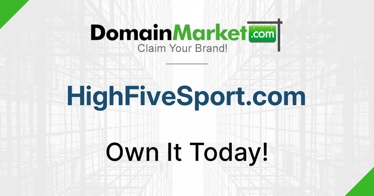HighFiveSport.com - Sports Domains for Sale - Buy Premium Athletics ...