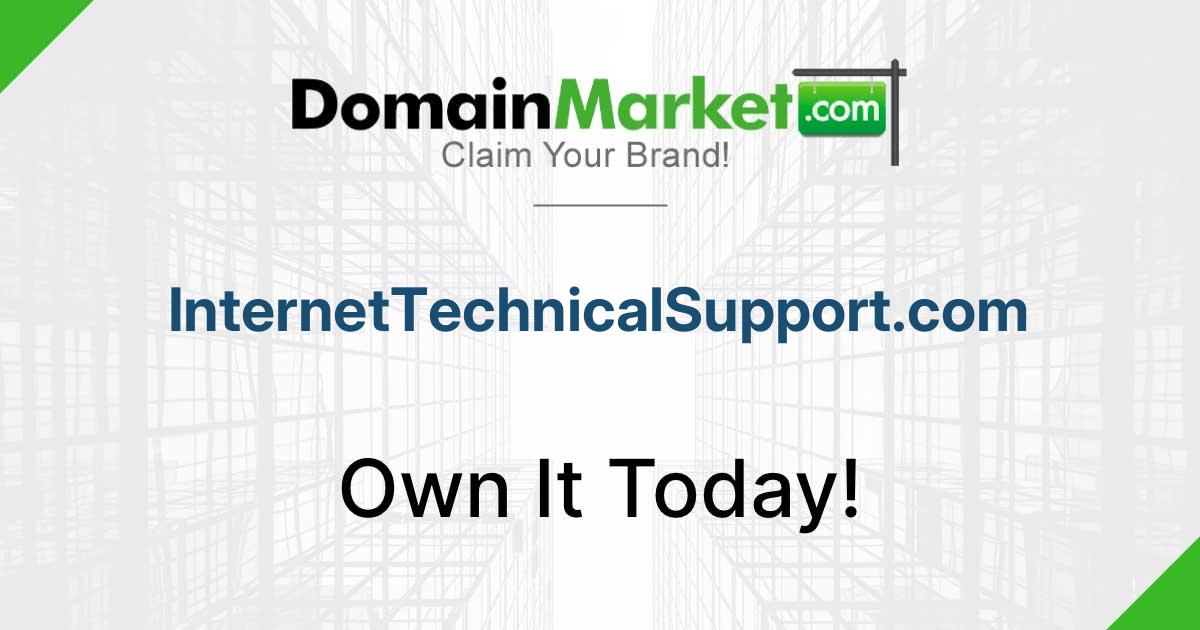 InternetTechnicalSupport.com - Technology Domains for Sale - Buy ...