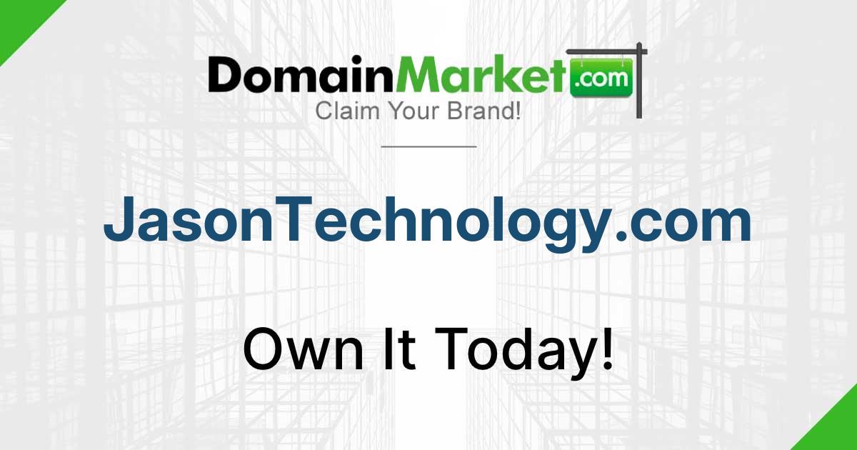 JasonTechnology.com - Technology Domains for Sale - Buy Premium Tech ...
